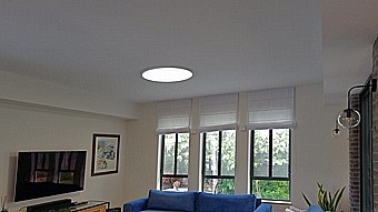 צמוד תקרה עגול דק זהב TIME 64W 80CM 12CCT- גוון אור משתנה בלחיצה על ידי ...