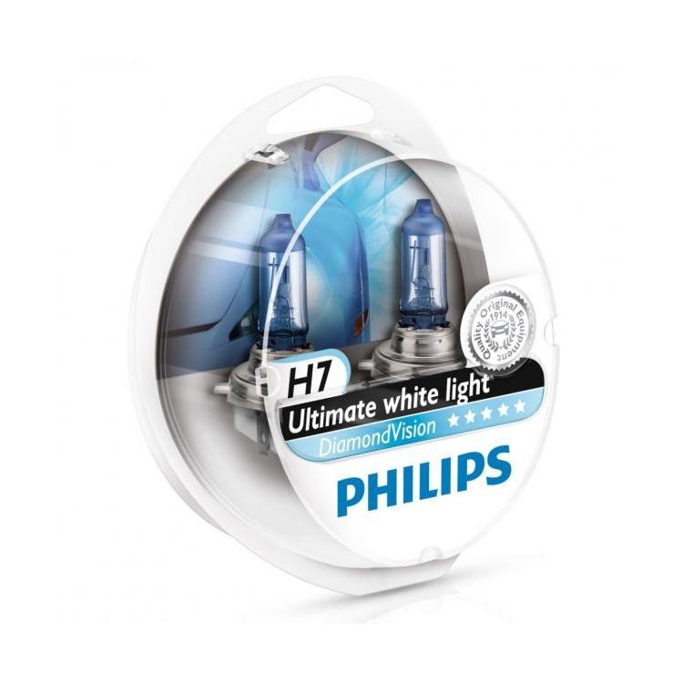 נורת H7 12V 55W DIAMOND VISION 5000K PHILIPS | נורות לרכב
