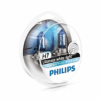 נורת H7 12V 55W DIAMOND VISION 5000K PHILIPS | נורות לרכב