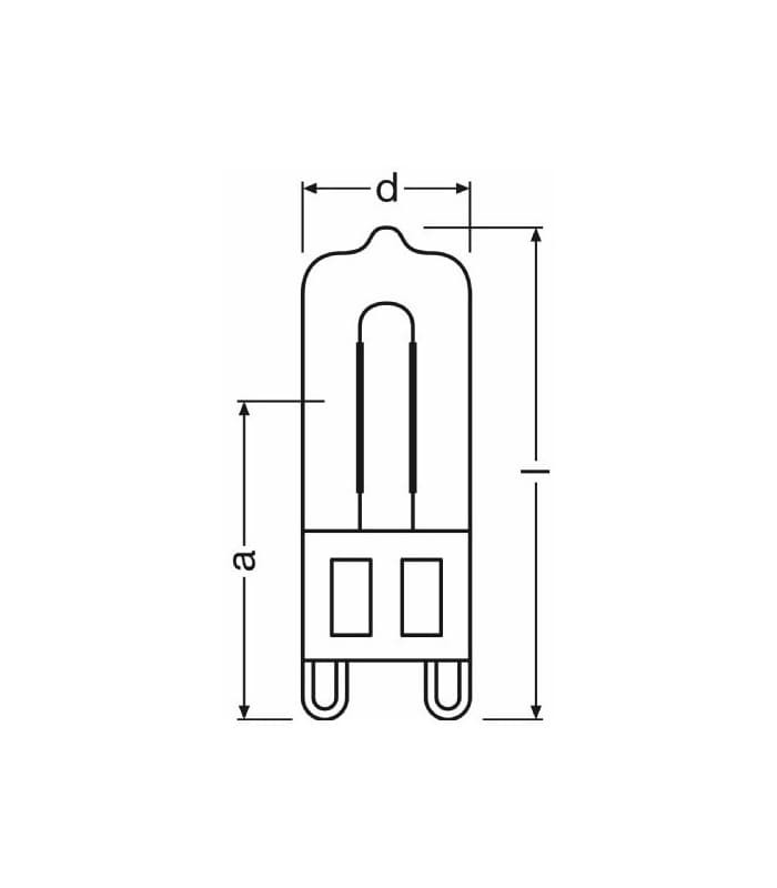 נורה לתנור G9 40W OVEN 66740 OSRAM | נורות מיוחדות | נורות לתנור