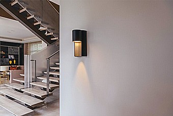 גוף תאורה צמוד קיר אפור URBAN LUTEC GU10 MAX 7W IP54