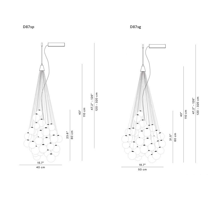 D87 Stochastic Suspension Lamp