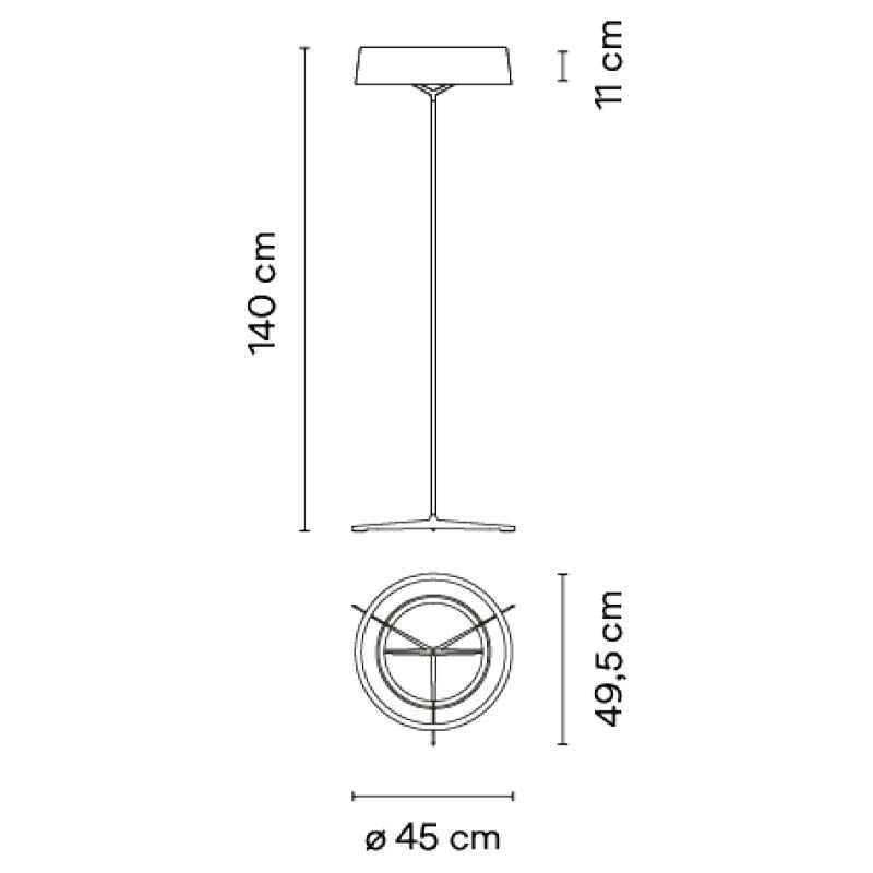 Designed by Ludovica & Roberto PalombaFor VibiaVibia Dama floor lamp