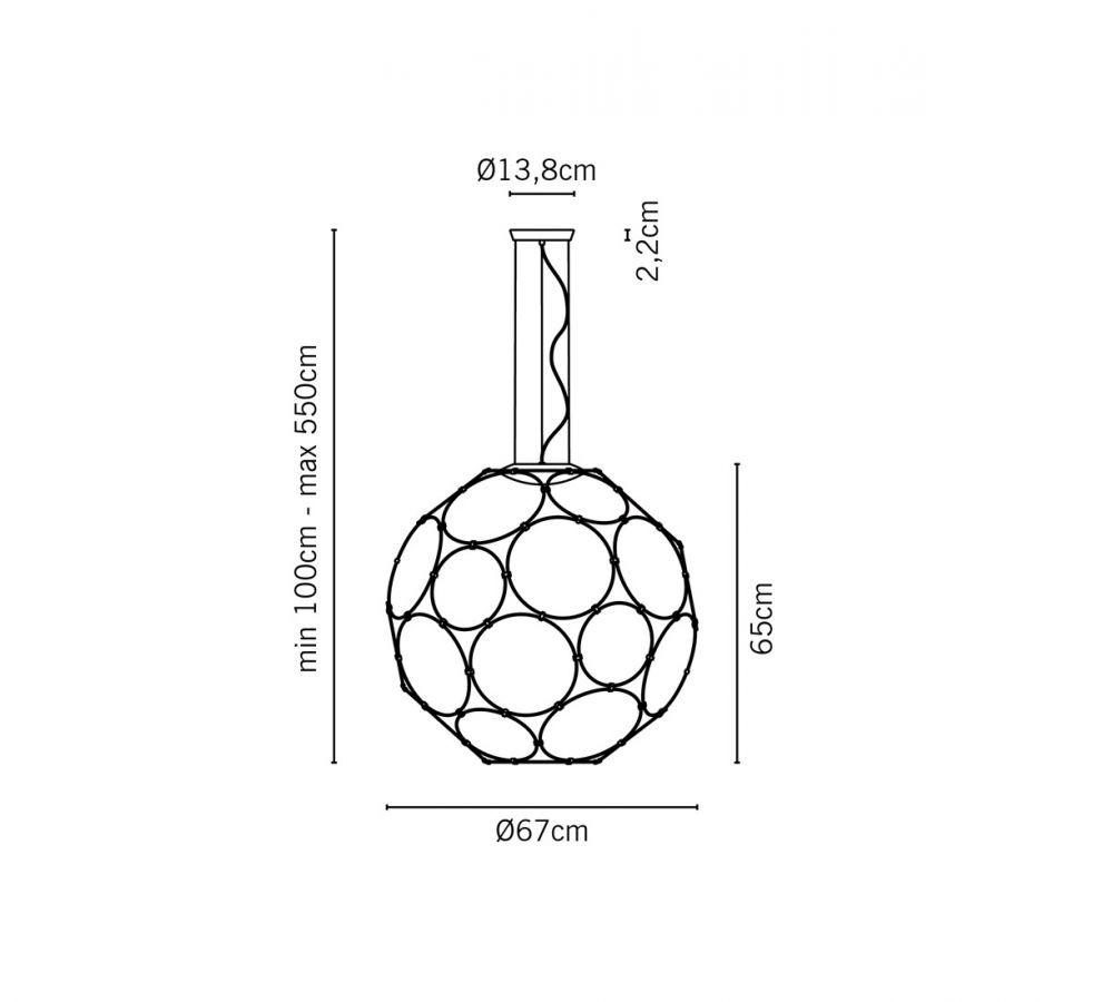 F30 Giro Suspension Lamp White
